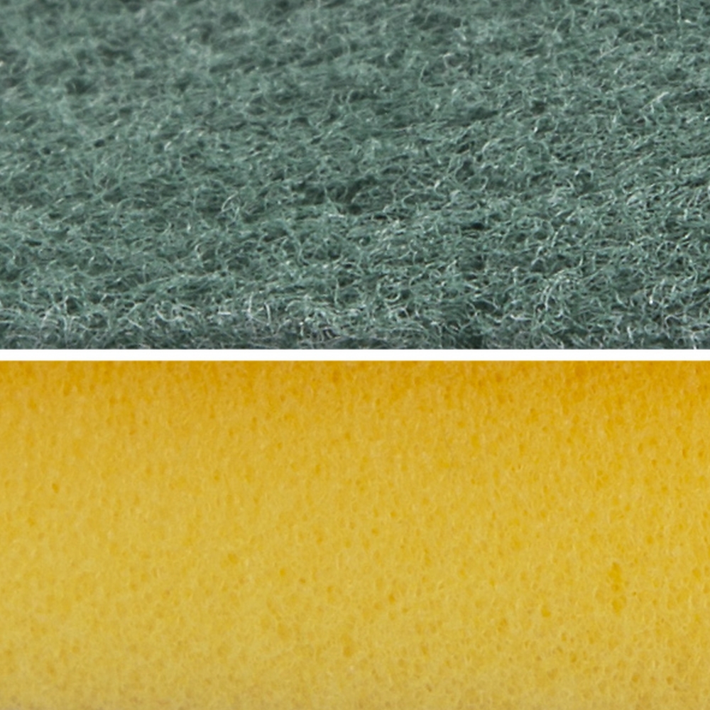 Shaped sponge with scourer Curviel | TTS Cleaning